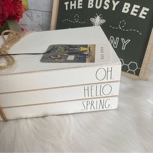 Rae Dunn | Accents | Rae Dunn Oh Hello Spring Bookstack Farmhouse ...